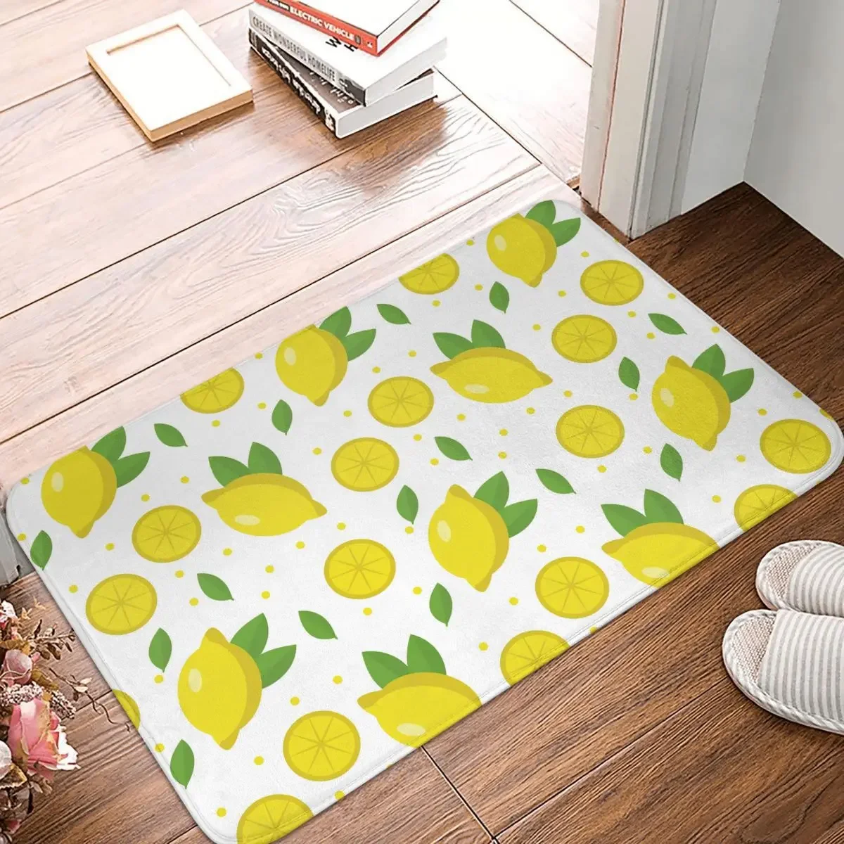 Non-slip-Rug-Doormat-Kitchen-Mat-Yellow-Lemons-Lemon-Floor-Carpet ...
