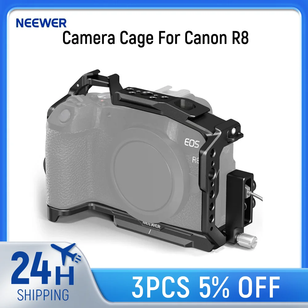 NEEWER-EOS-R8-Camera-Cage-with-HDMI-Cable-Clamp-Quick-Release-Arca-Base ...