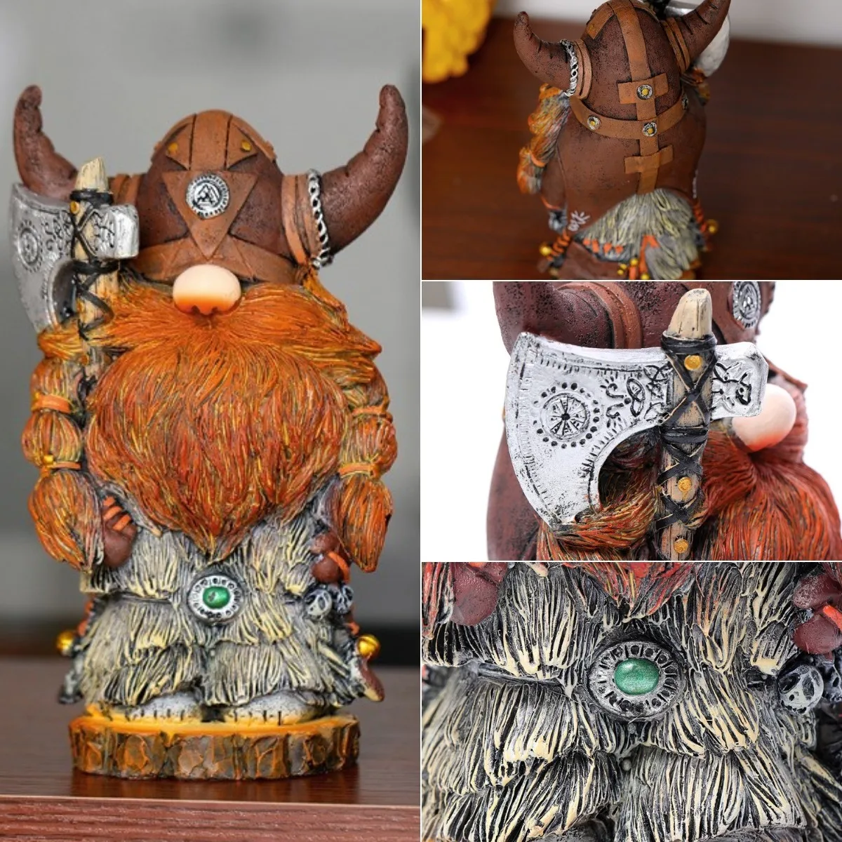 Faceless-Viking-Warrior-Gnome-Doll-Plush-Gift-Resin-Ornaments-Figure ...