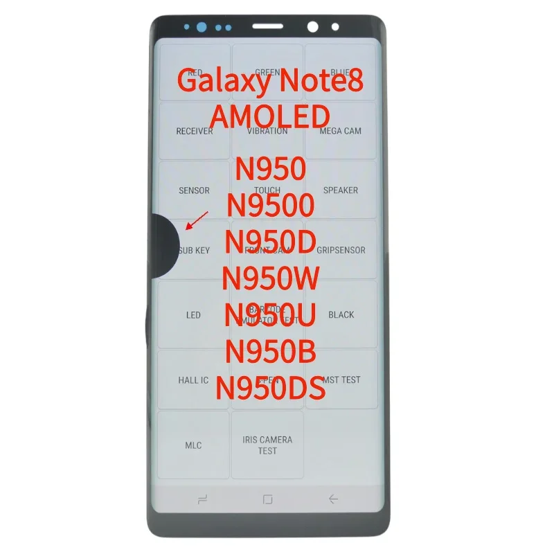 Super-AMOLED-NOTE-8-N950-LCD-For-Samsung-Galaxy-Note8-Display-N950F-SM ...