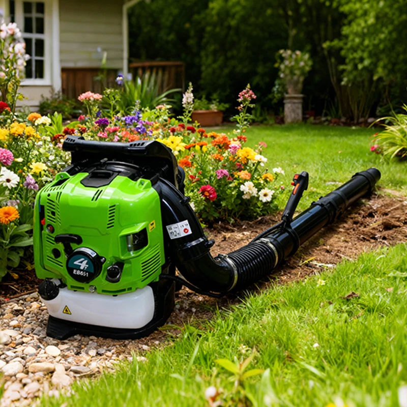 Heavy Duty Backpack Blower 78CC 4 Stroke Engine For Powerful Leaf Snow ...
