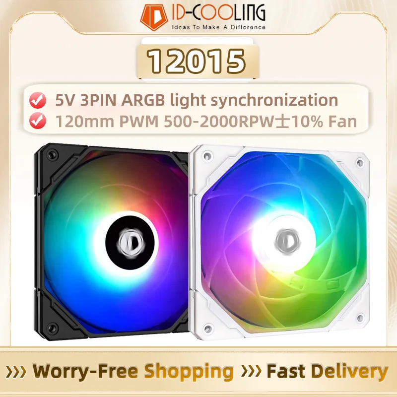 ID-COOLING AS-120-K Black 120mm Silent PWM Fan Review: Real-World ...