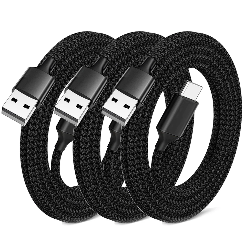 Cabo-USB-para-USB-C-de-3-pacotes-cabo-de-carregador-de-telefone-tran ...