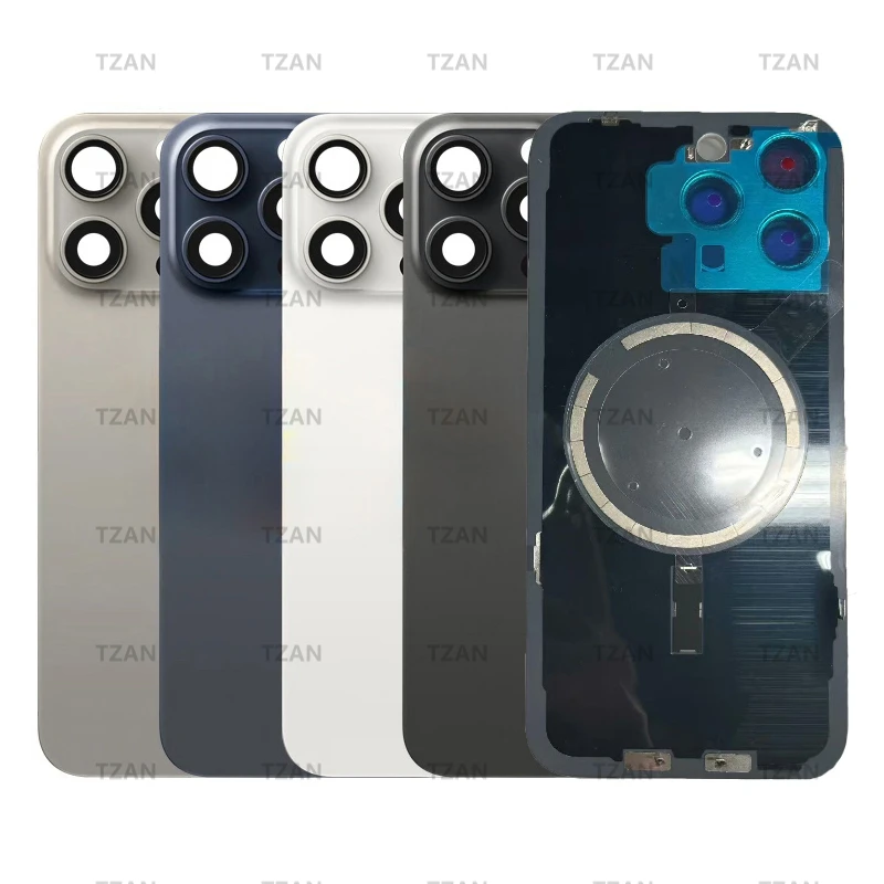 For-iPhone-15-Pro-Max-Back-Glass-Panel-With-Camera-Lens-Iron-Plate ...