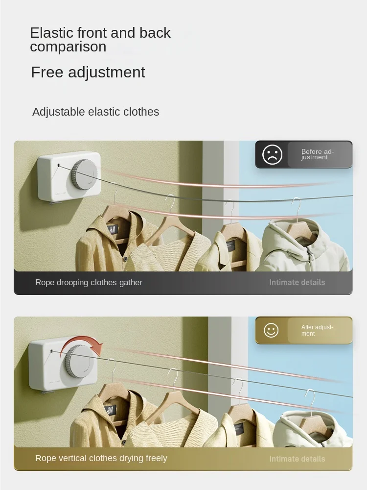 Invisible retractable clothesline no punchingsteel wire hanging clothes invisible-retractable-clothesline-no-punchingsteel-wire-hanging-clothes