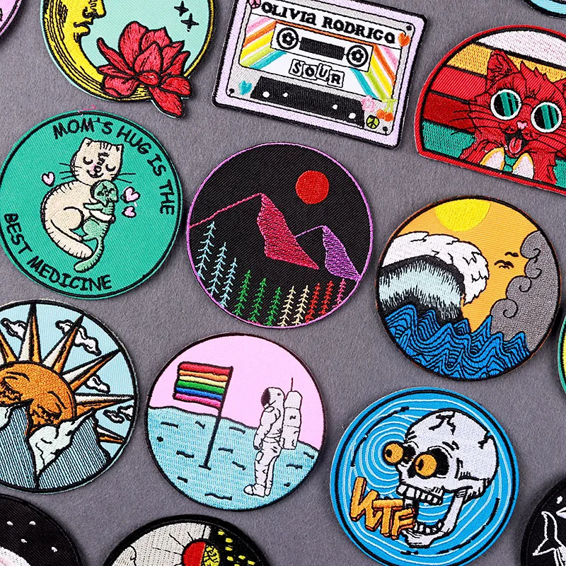 Parches de acampada para ropa, parches bordados para senderismo de ...