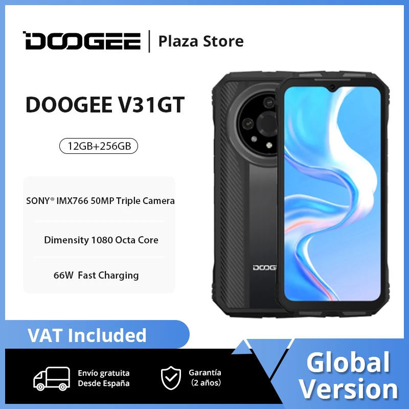 DOOGEE-V31GT-Rugged-Phone-6-58-FHD-Dimensity-1080-Octa-Core-5G-Thermal ...