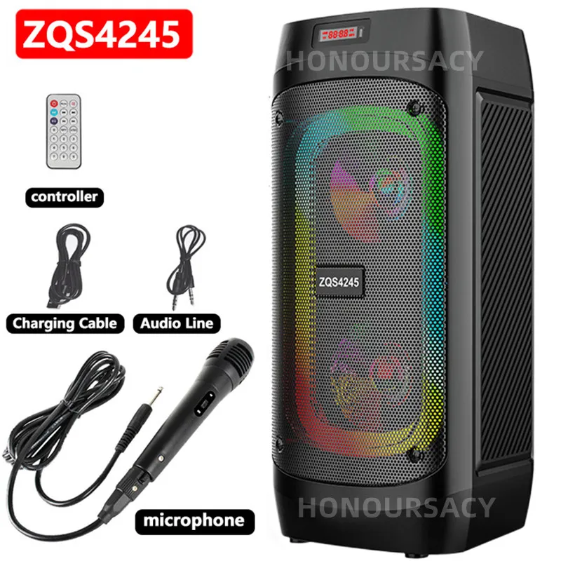 60W-Bluetooth-Speaker-Big-Power-Family-Karaoke-Wireless-Portable-Column ...