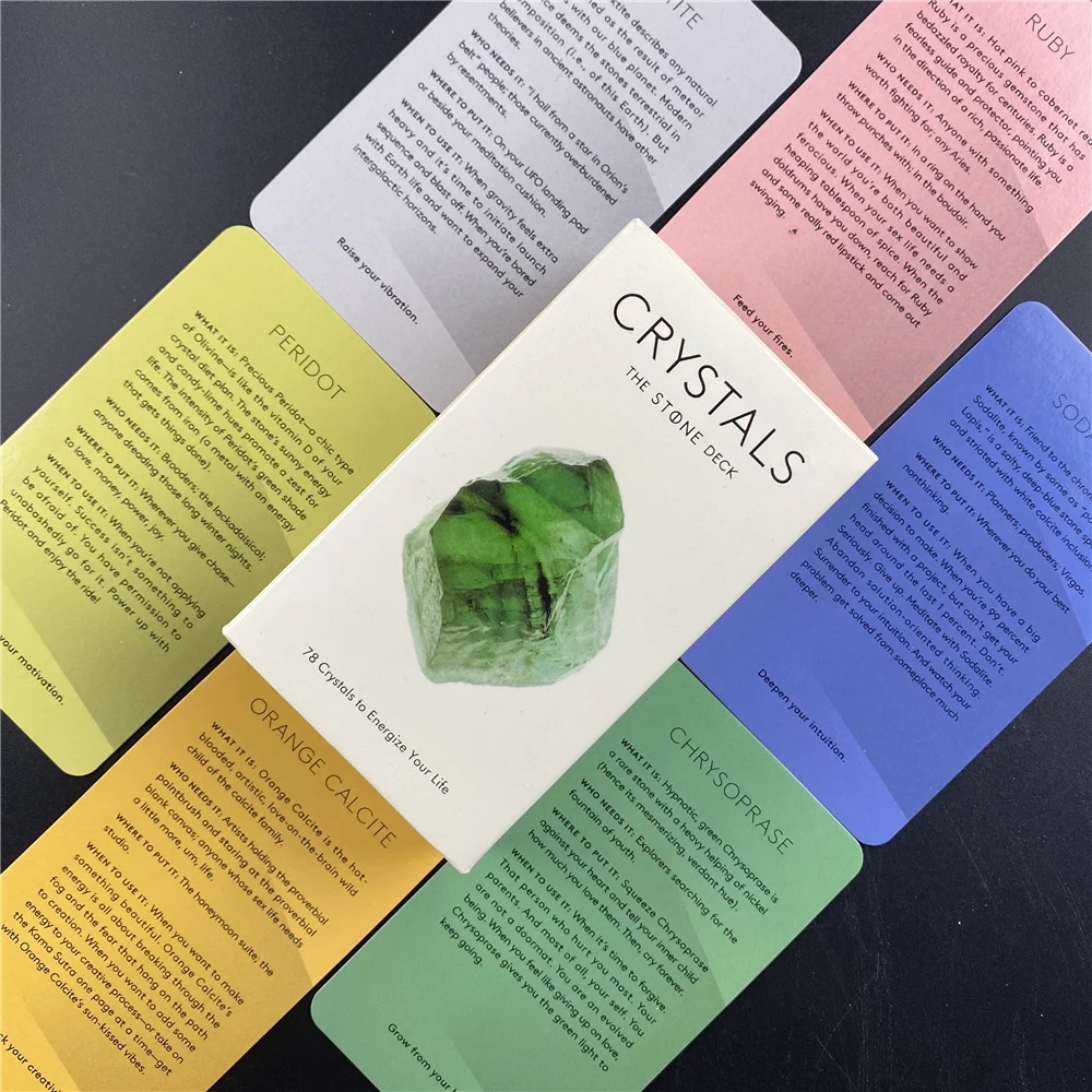 Crystal-The-Stone-Tarot-Decks-juegos-de-mesa-Edici-n-de-baraja-de ...