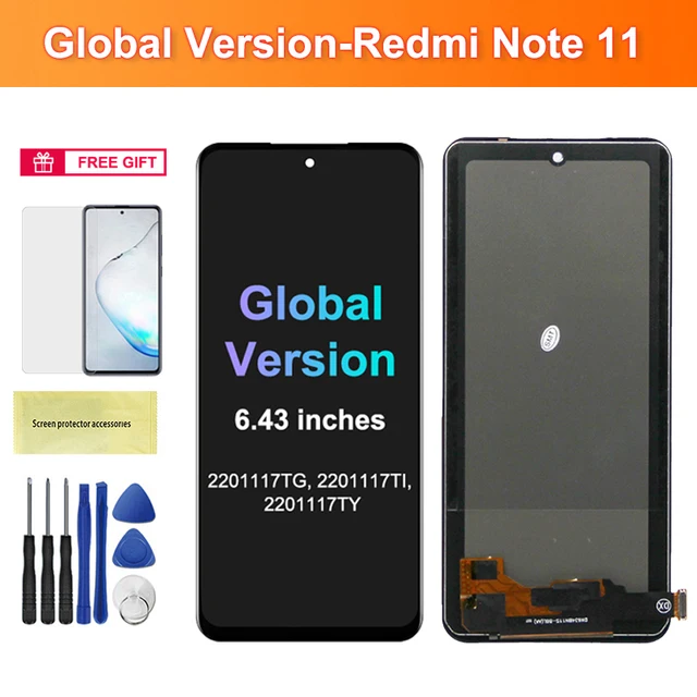 Screen Replacement for Xiaomi Redmi Note 11 2201117TG, for Redmi Note 11 4G Lcd Display Digital ...