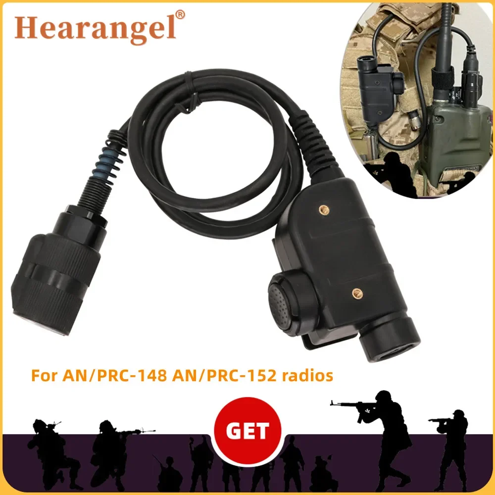 Tactical Ptt 6 Pin Silynx Ptt For An Prc148 152 Walkie Talkie