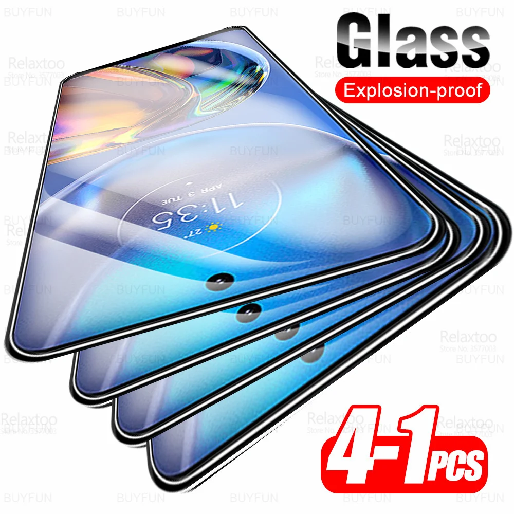 1-4Pcs-Full-Cover-Tempered-Glass-For-Motorola-Moto-E32-E32s-Screen ...