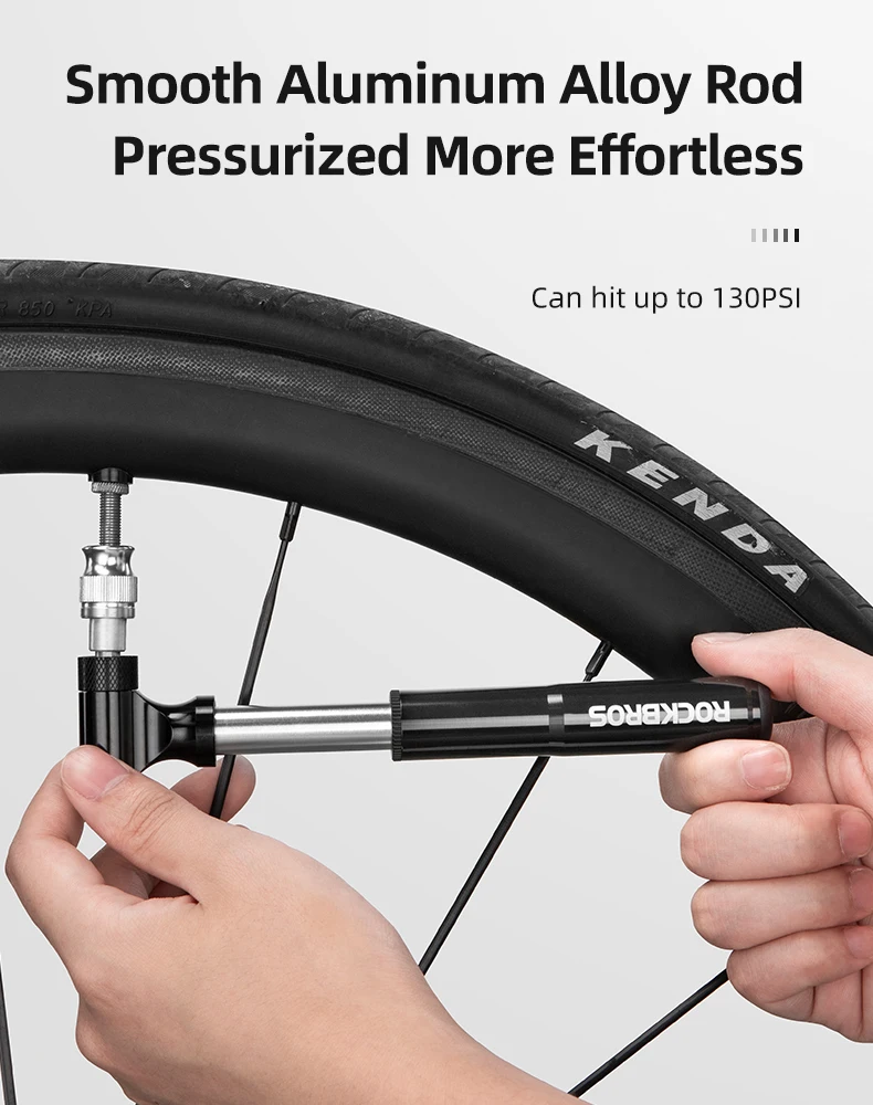 Entretien - Outillage,Mini pompe à vélo en alliage d'aluminium,130psi ...