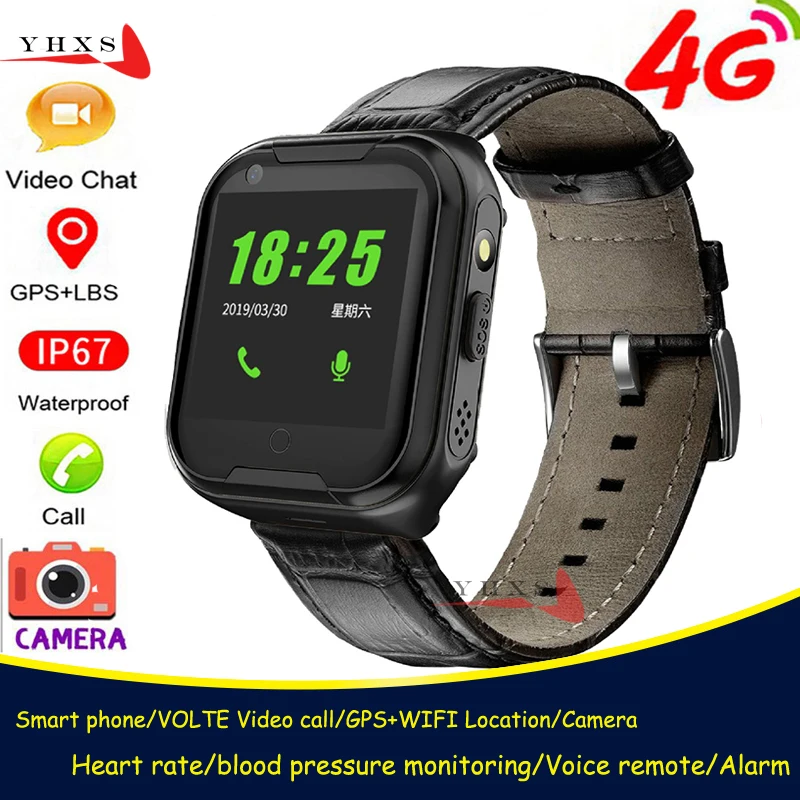 Smart 4g Video Call Watch Elderly Old Man Heart Rate Blood Pressure ...