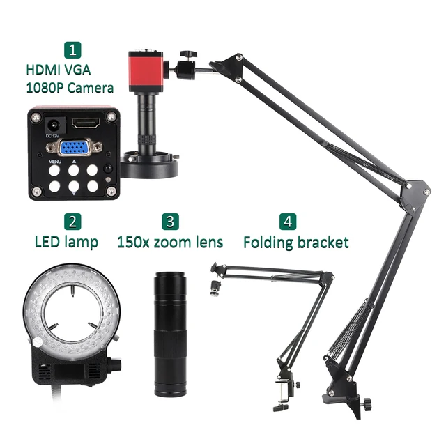 4K Electronic Digital Microscope For Soldering Microscope Set 1080P ...