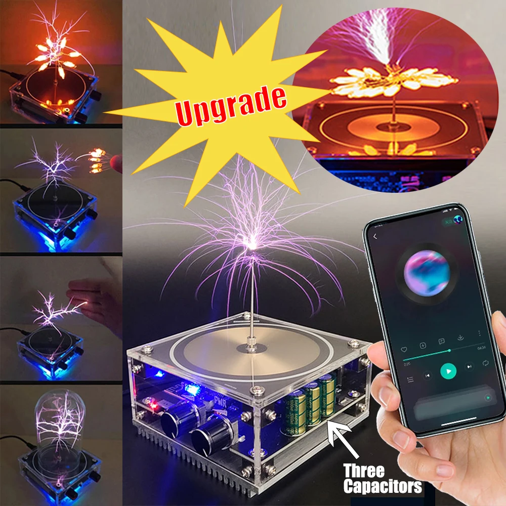 Mini-Coil-Tesla-Music-Speaker-Plasma-Loudspeaker-Bluetooth-compatible ...