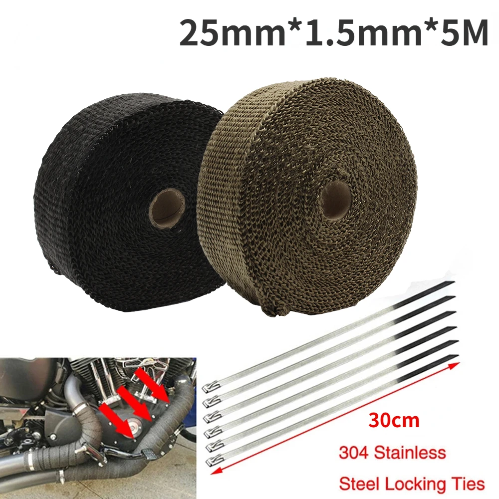 Motorcycle-Exhaust-Wrap-Muffler-Thermal-Tape-Heat-Shield-Insulation ...
