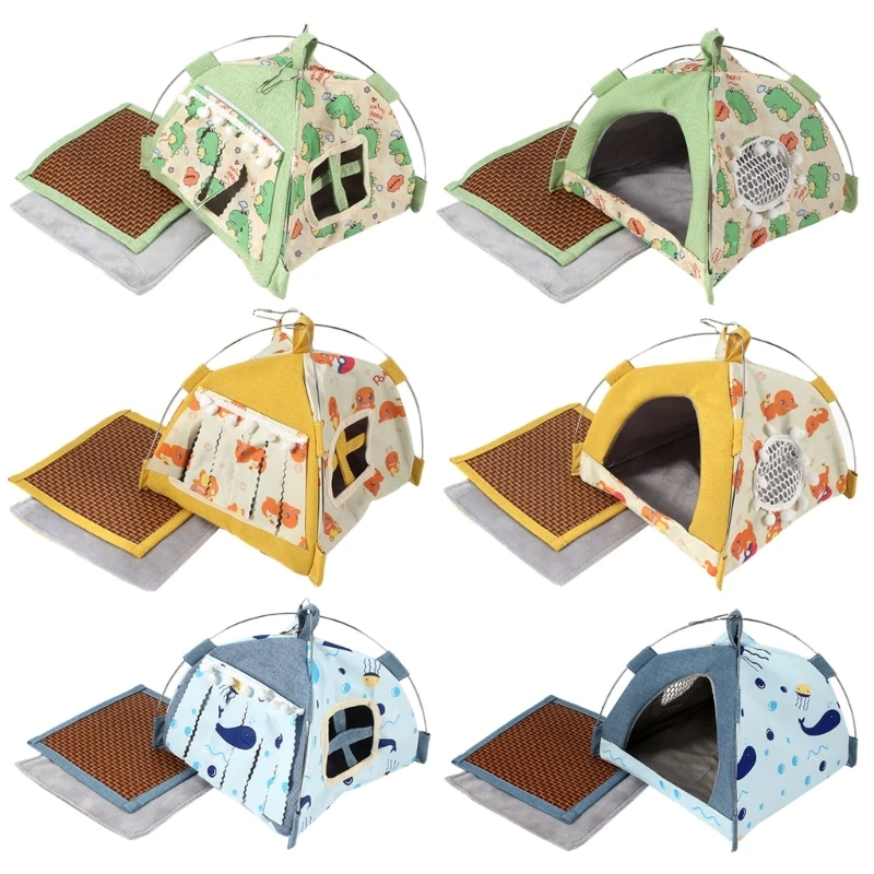 67JB-Scratchproof-Bird-Nest-Tent-Parrots-Hammock-House-Bird-Cage-Swing ...