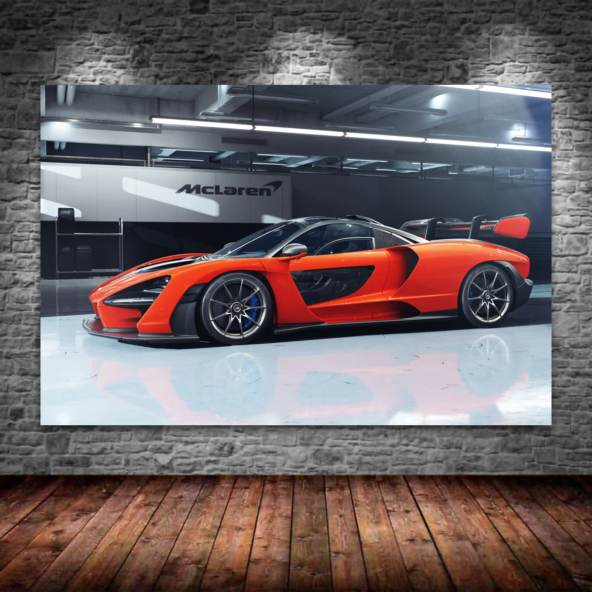 Supercar-McLaren-Senna-Hypercar-Orange-Car-Wall-Art-Posters-and-Prints ...