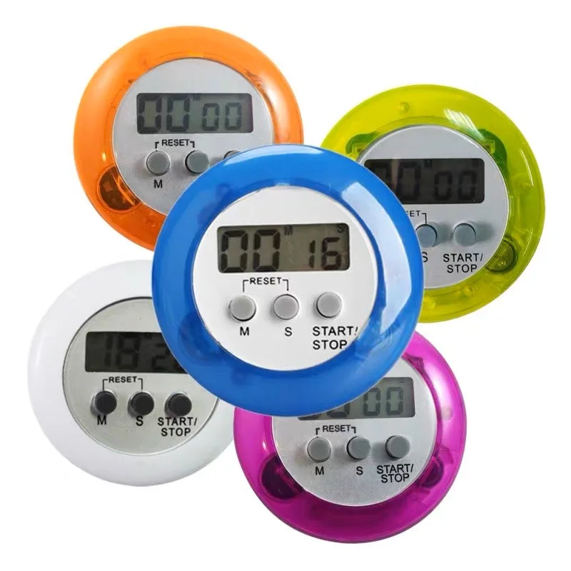 Multiple-color Circular LCD Digital Countdown Timer Home Kitchen ...