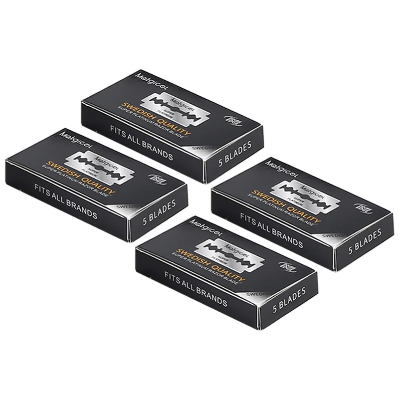 20-Pcs-Double-Edge-Blade-Stainless-Steel-Ultra-sharp-Safety-Razor ...