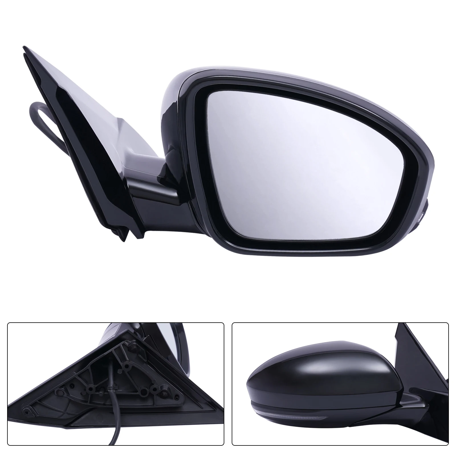 RH-Auto-Outside-Door-Rearview-Mirror-Assembly-Black-For-Nissan-Altima ...