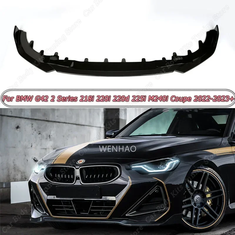 For-BMW-G42-2-Series-218i-220i-220d-M240i-Coupe-2022-2023-Bumper-Lip ...