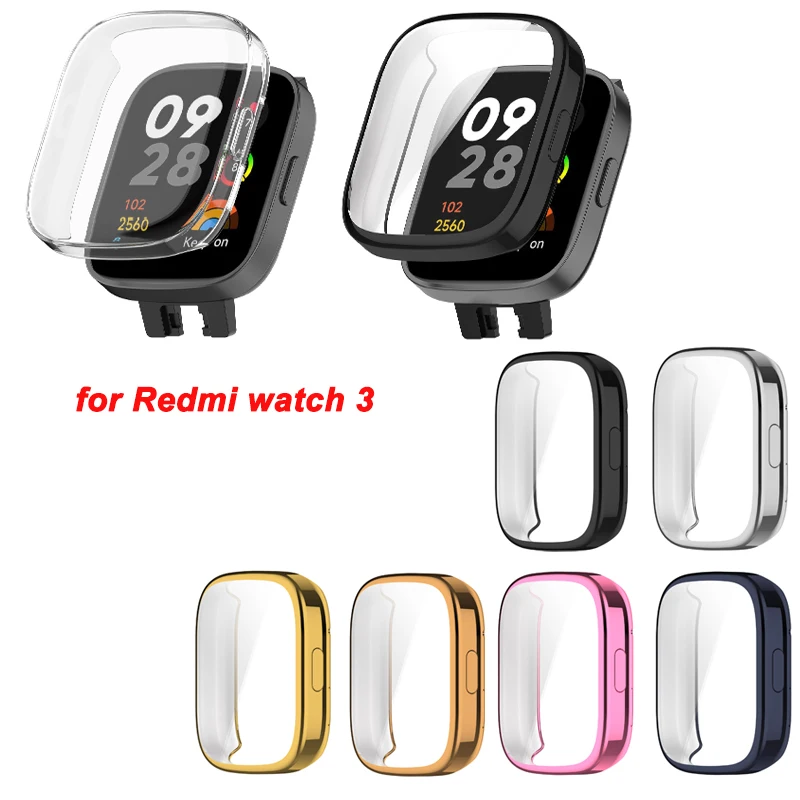 Protective-Electroplated-Slim-TPU-Protector-Case-Cover-for-Redmi-Watch ...