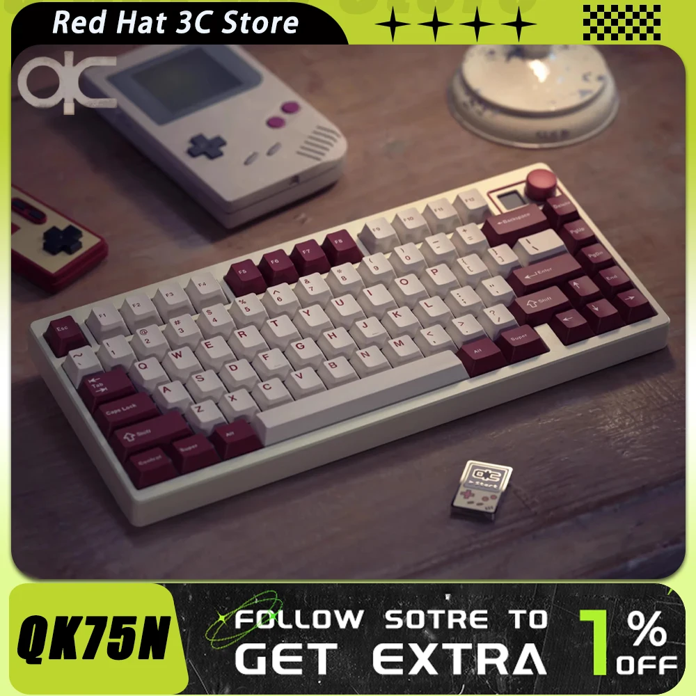 QwertyKeys-QK75N-Mechanical-Keyboard-Aluminium-Alloy-Multifunctional ...