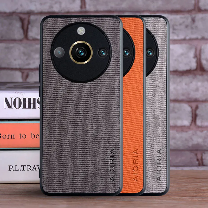 Case-for-Realme-11-Pro-Plus-11X-5G-4G-coque-Luxury-textile-Leather-soft ...