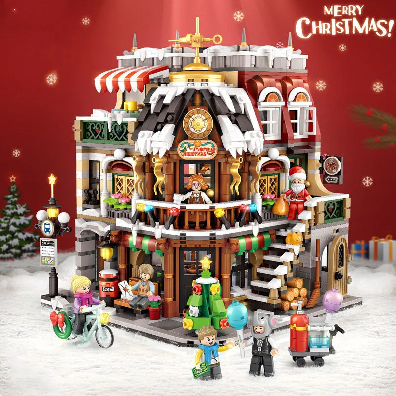 Building Blocks Christmas House | Christmas Building Blocks Toys ...