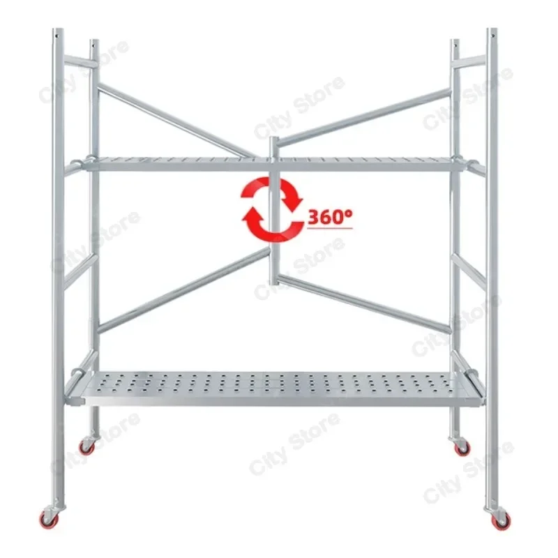Folding-scaffolding-full-set-of-thickened-steel-pipe-small-mobile ...
