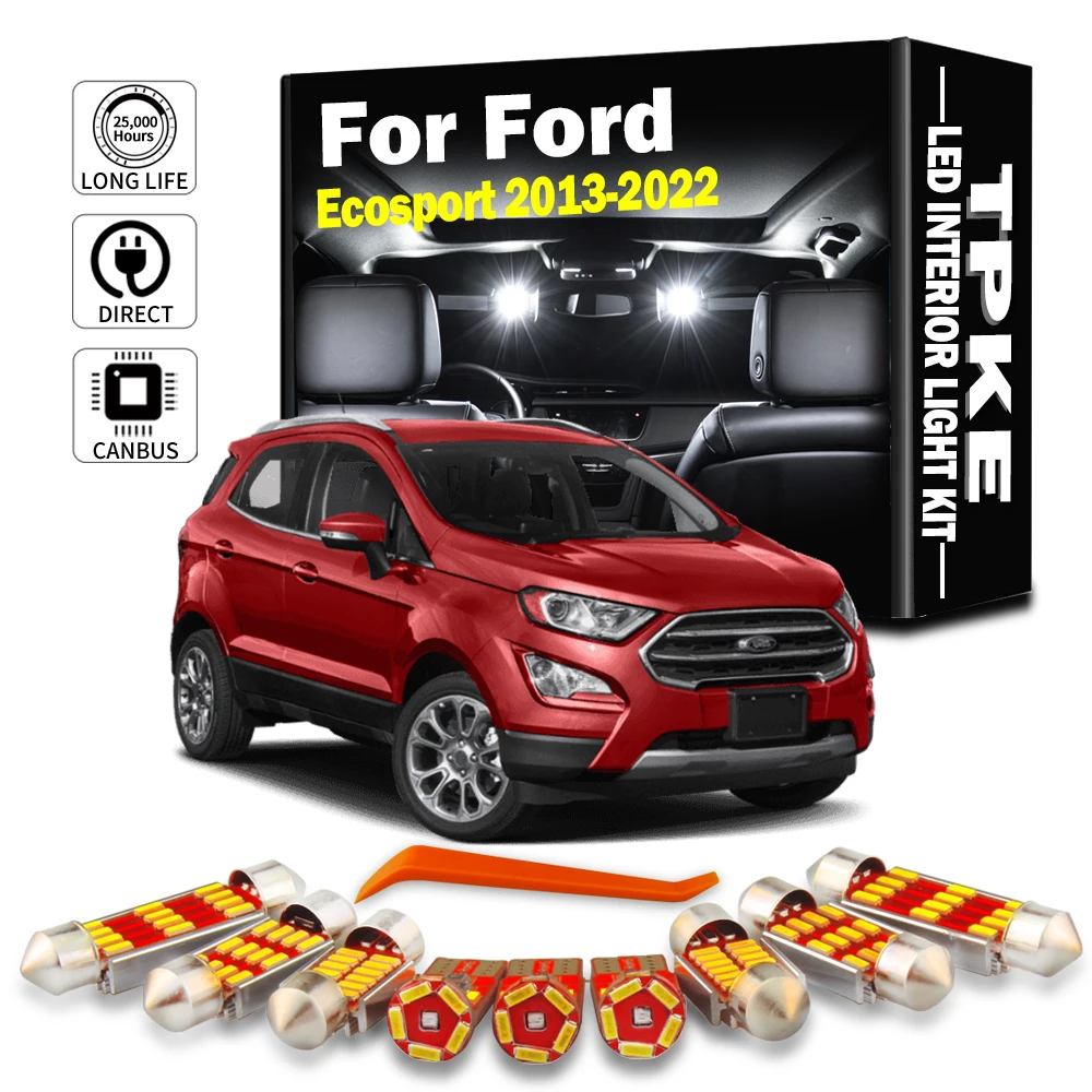 TPKE-13Pcs-LED-Kit-luce-interna-per-Ford-Ecosport-2013-2016-2017-2018 ...