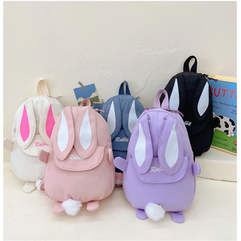 Personalised-Kawaii-Bunny-Backpack-for-Girls-with-Cute-Rabbit-Ears-and ...