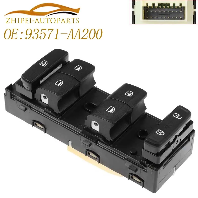 93571-AA200 Electric Window Glass Lift Switch Master Control Button Car ...