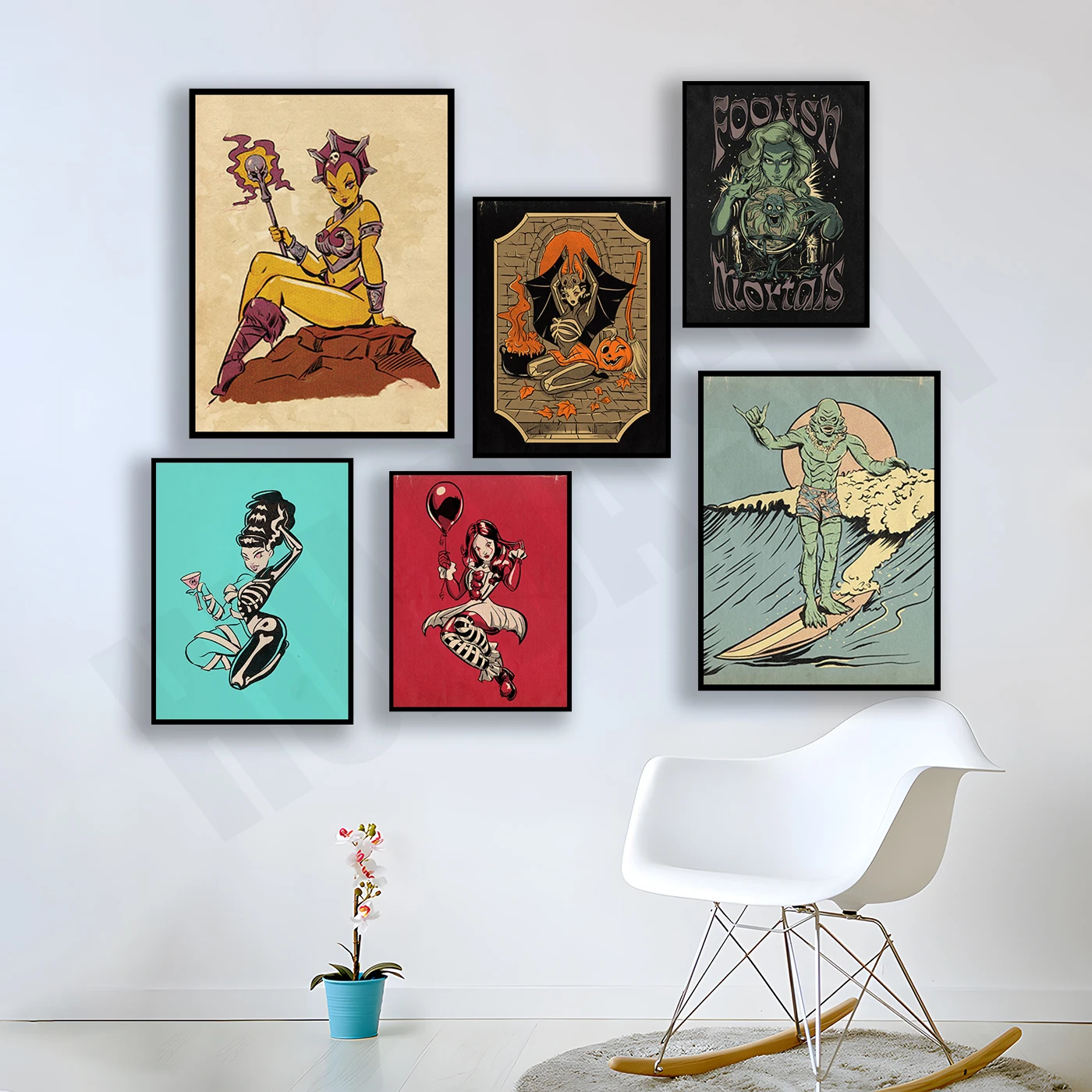 Bride Of Frankenstein Pin Up Art