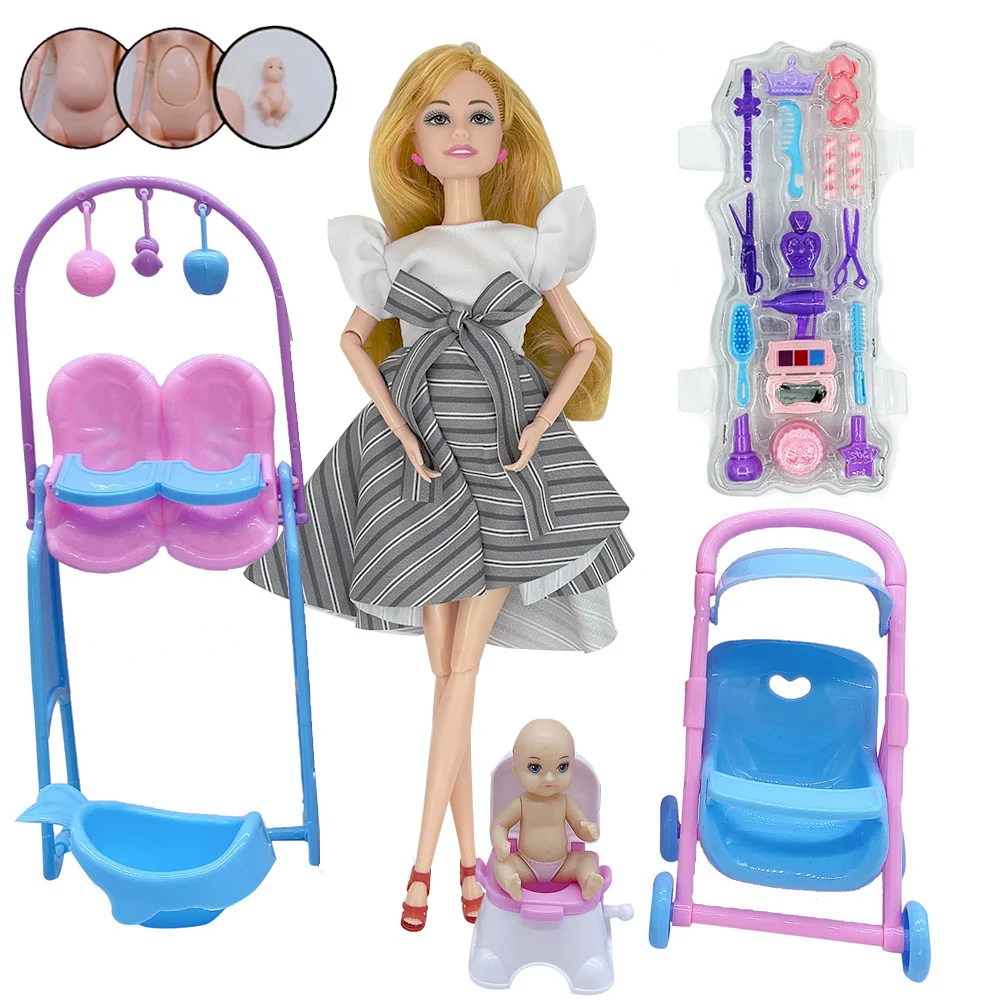 Pregnant Mom Big Belly Educational Toy Set Youngsters's Stroller Seat ...