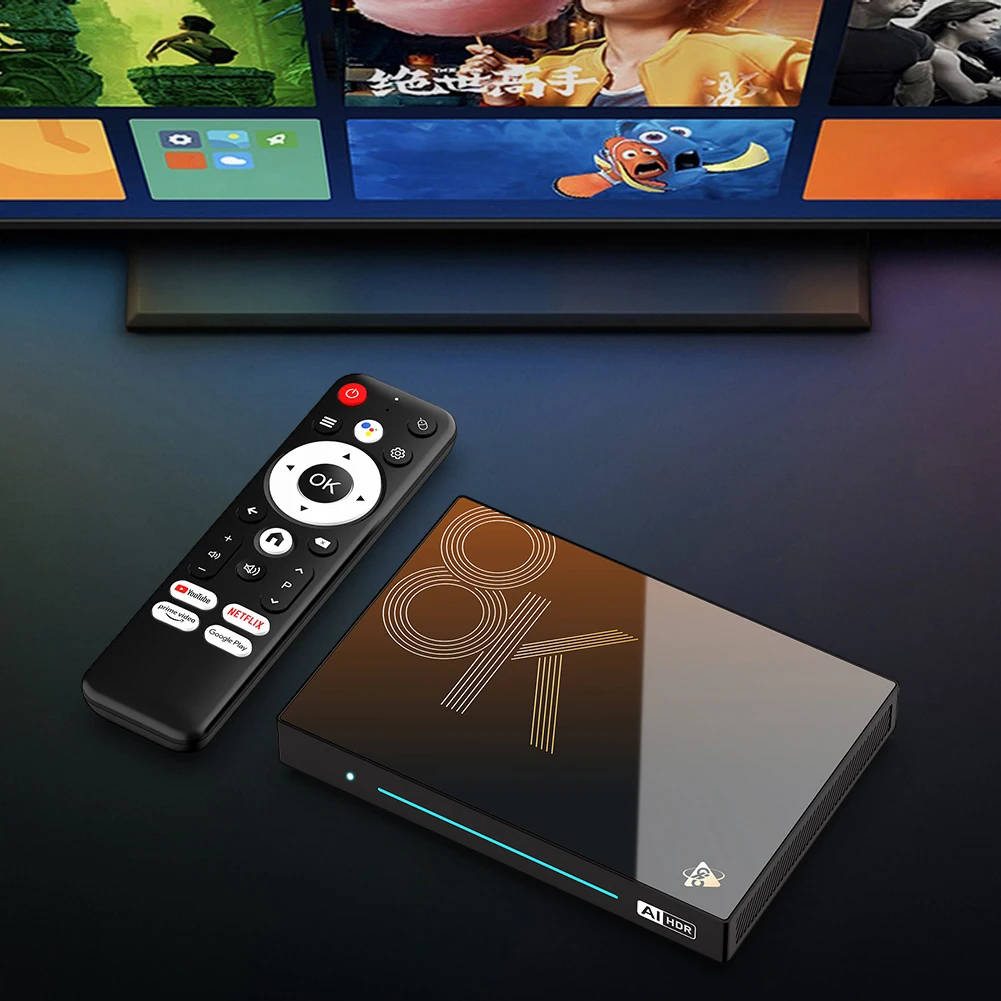 H96 Max M9S Smart TV Box Android 14.0 WiFi 6 BT 5.4 Восьмиядерный ...