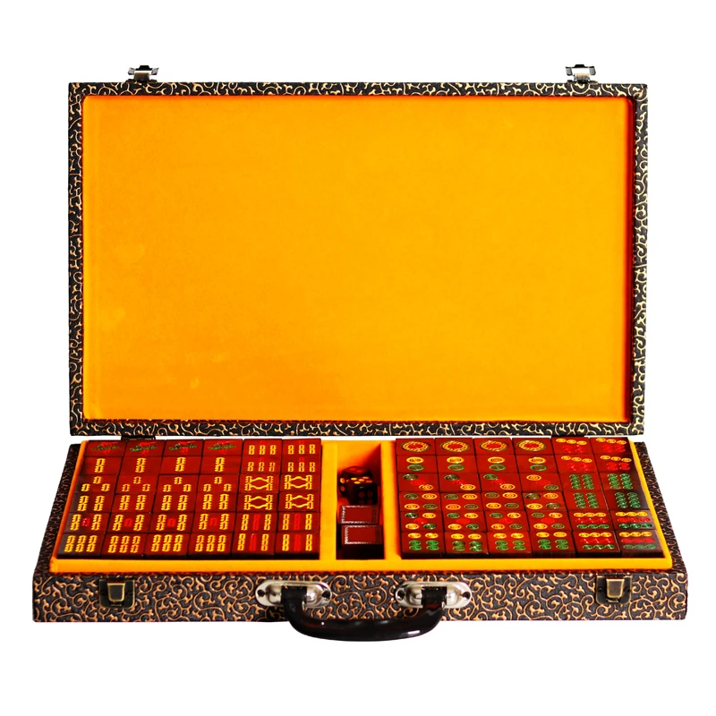 144pcs-Wooden-Mahjong-Set-40mm-High-Quality-Mahjong-Tiles-Family-Party ...