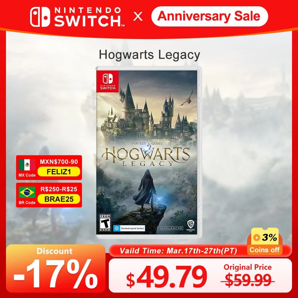 Hogwarts Legacy juegos Nintendo Switch Games Deals 100%, tarjeta de juegos física Original ...