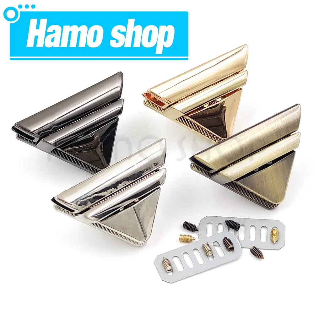 1pcs-Metal-Triangle-Press-Lock-Fashion-Switch-Lock-Clasp-Leather-Craft ...