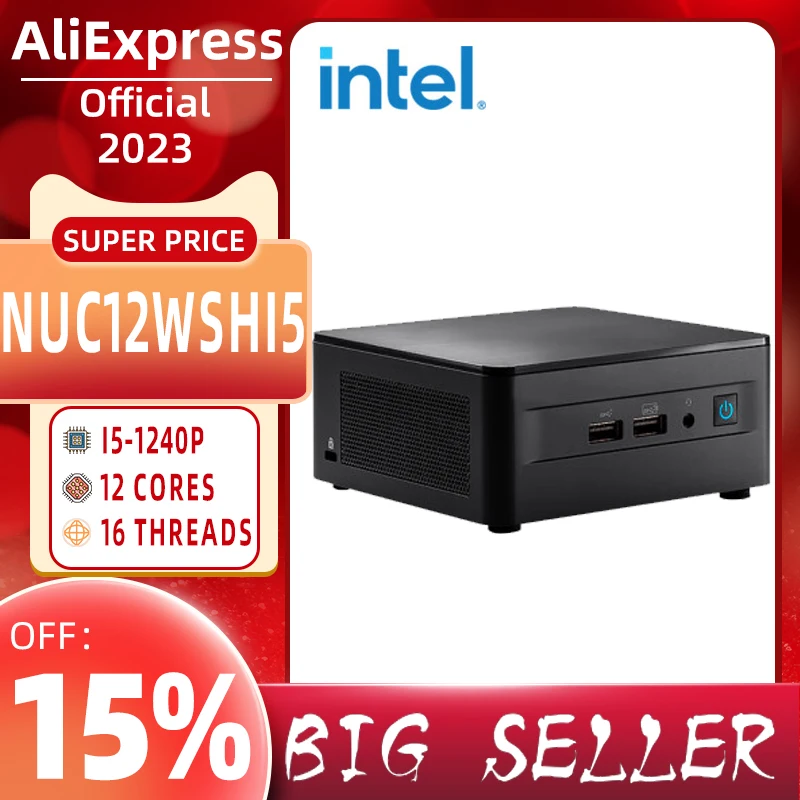 Intel®NUC 12 Pro Suite NUC12WSHi5 Core™Procesador de i5 1240P (caché de ...
