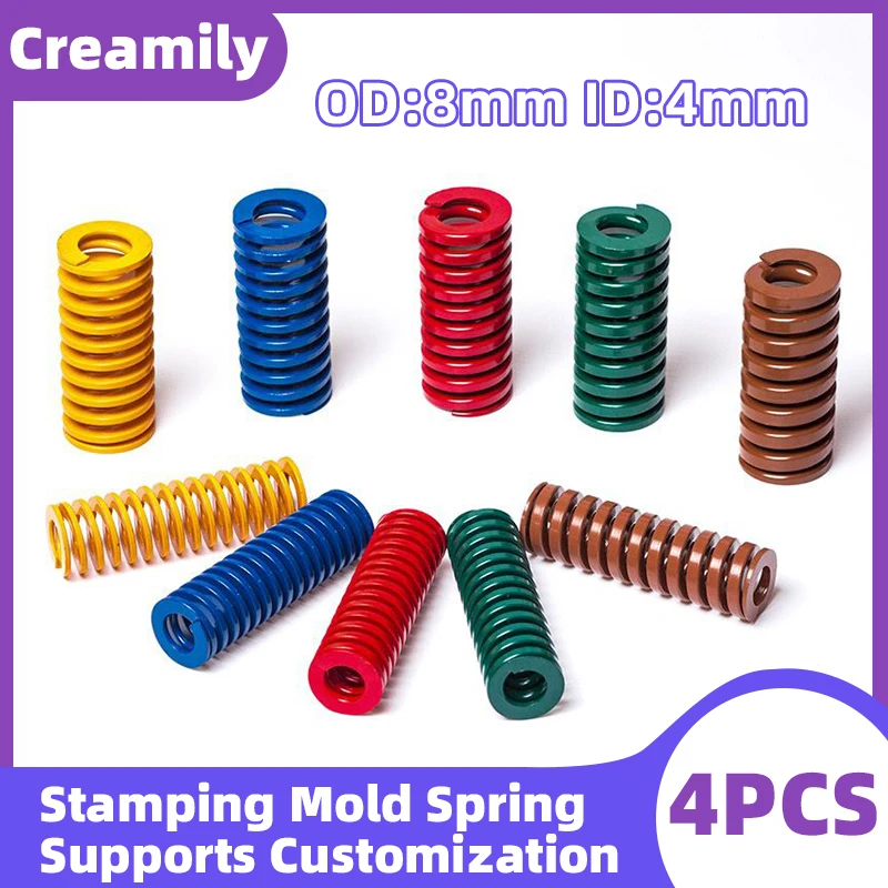 Creamily-4PCS-Die-Spring-Compression-Mold-Springs-Alloy-Steel-Spiral ...