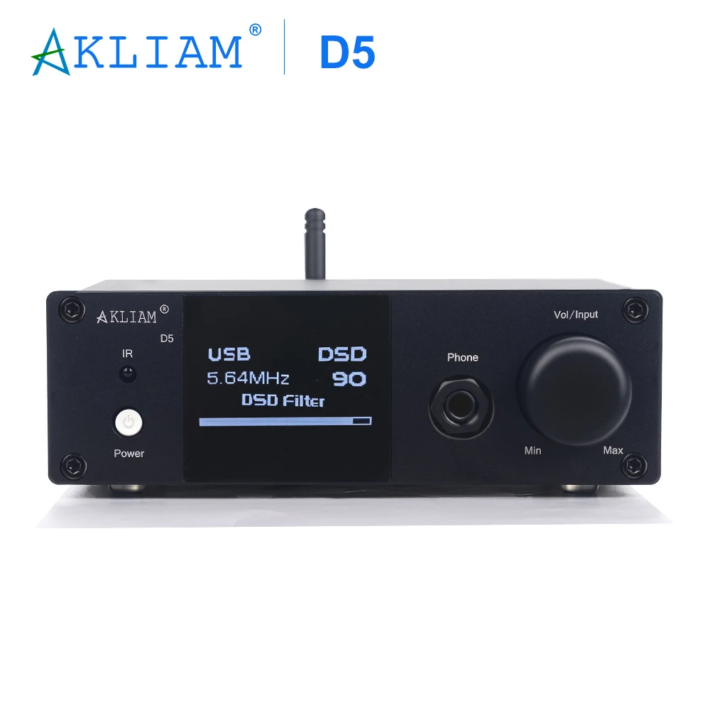 AkLIAM D5 Dual ES9038Q2M DAC Hifi Audio OPA1604 Bluetooth Dac mit ...