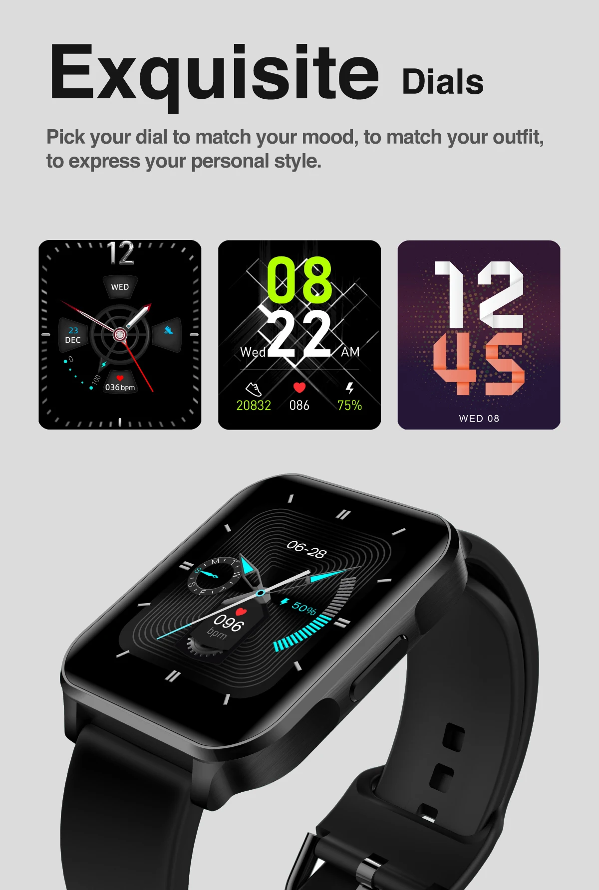 Original Lenovo S2 Pro Smart Watch 1.69” HD Screen Fitness Tracker ...