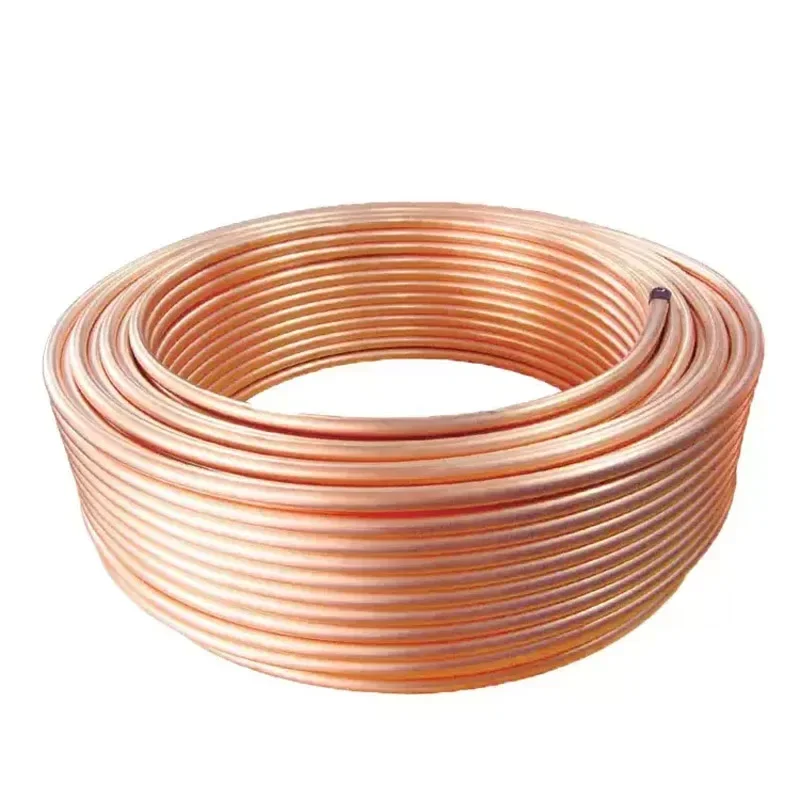 Soft-Coil-Copper-Tube-T2-Red-Copper-Tubing-Air-Conditioning-Refrigeration-Capillary-Wire-Pipes ...