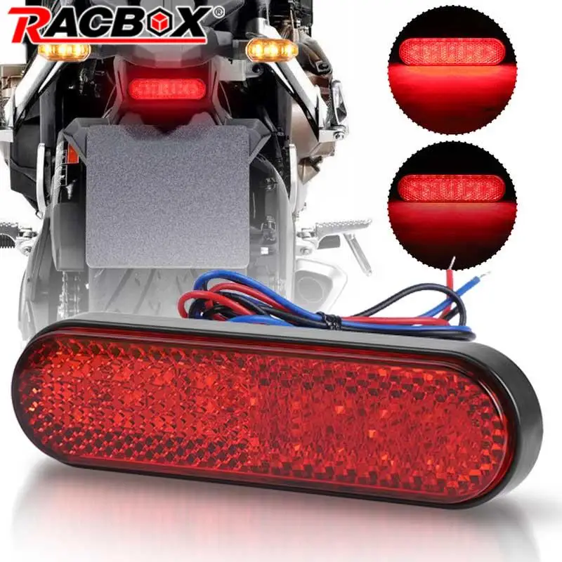 Motorcycle-Red-LED-Reflector-Rear-Tail-Brake-Stop-Warning-Side-Marker ...