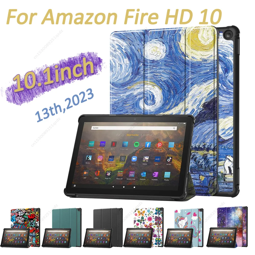PU-Leather-Case-Cover-For-Amazon-Kindle-Fire-HD-10-13th-Gen-2023-10 ...