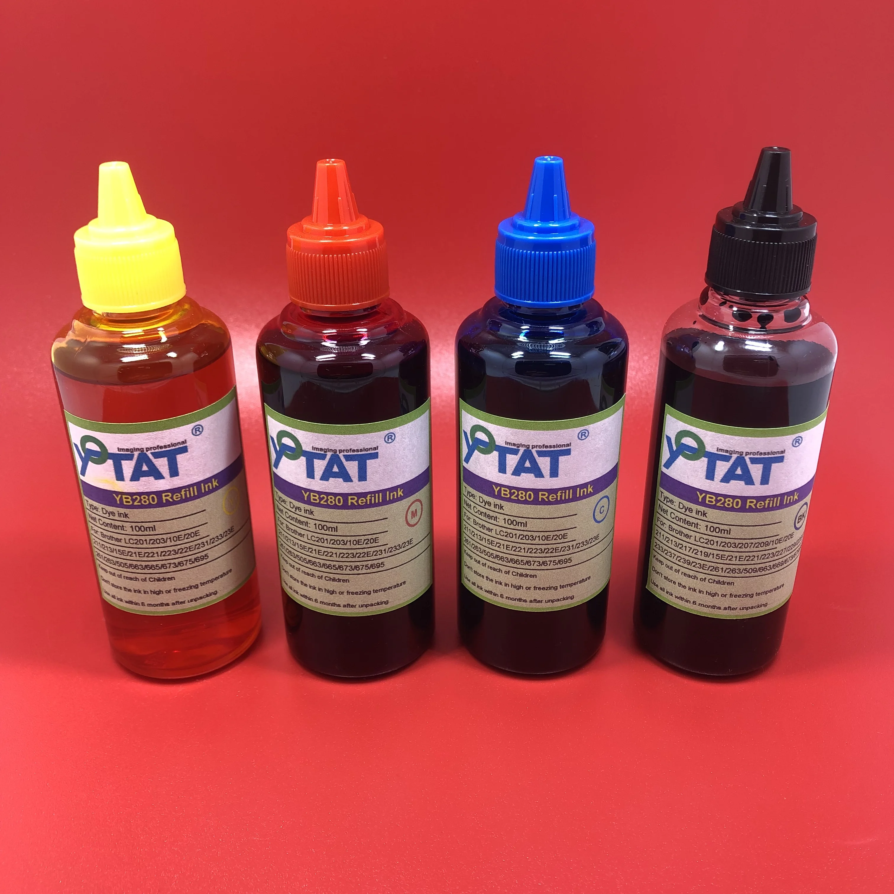 4-100ml-Dye-Ink-Refill-kit-for-Brother-LC261-LC263-LC699-LC695-LC679 ...