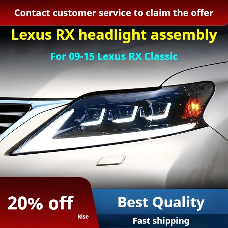 FT Car Lights For Lexus RX RX300 Headlights 2009-2015 RX270 LED ...